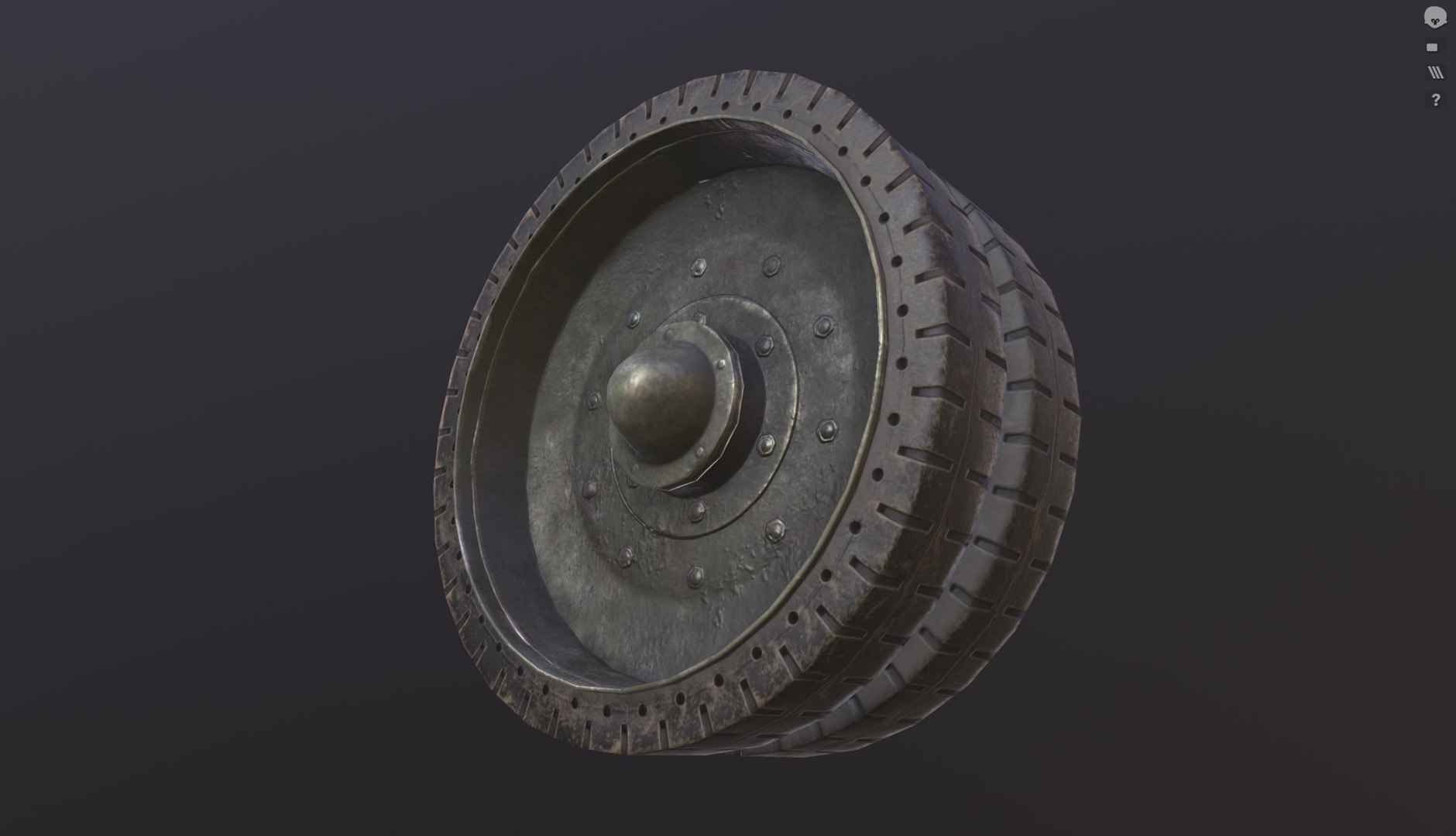 3D game ready tank wheel - TurboSquid 2081327