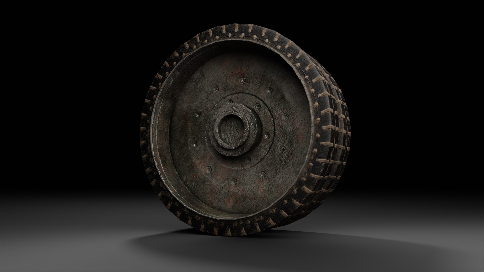 3D game ready tank wheel - TurboSquid 2081327