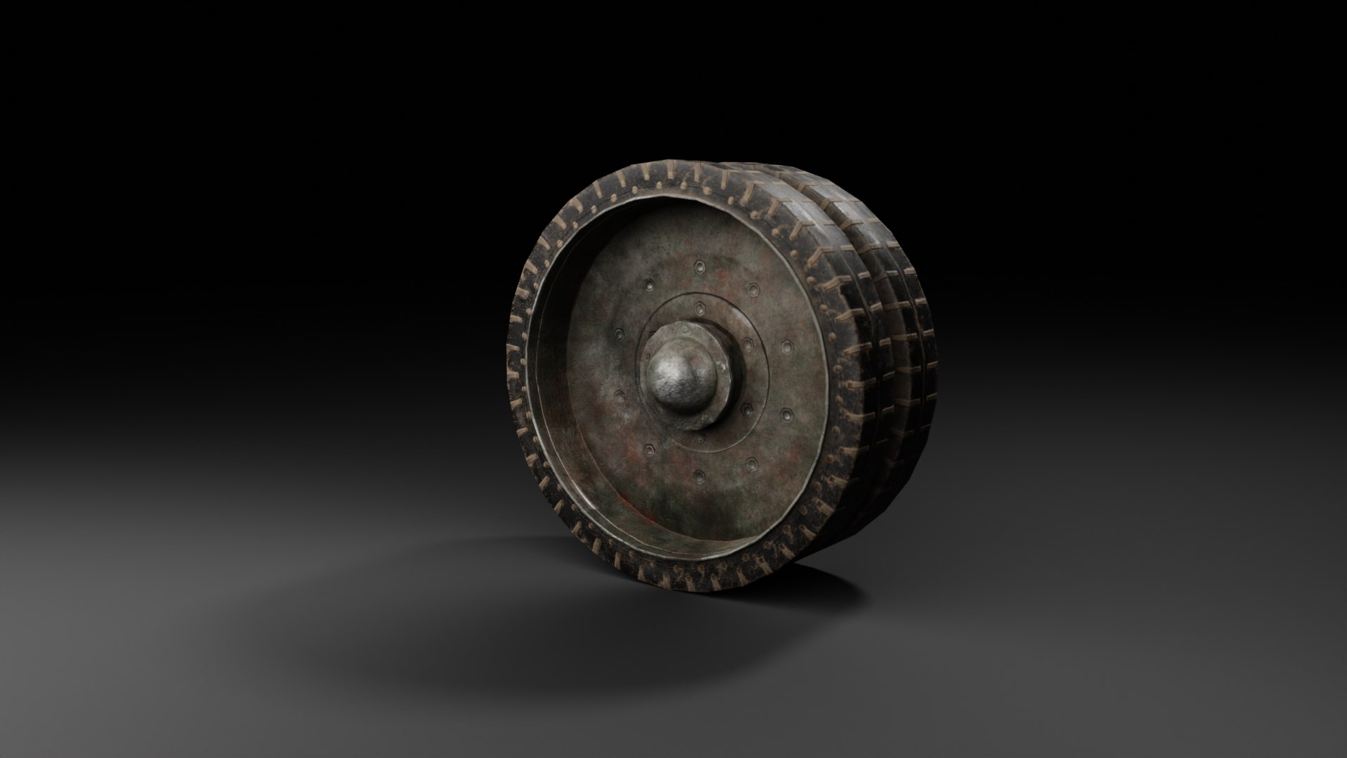 3D game ready tank wheel - TurboSquid 2081327