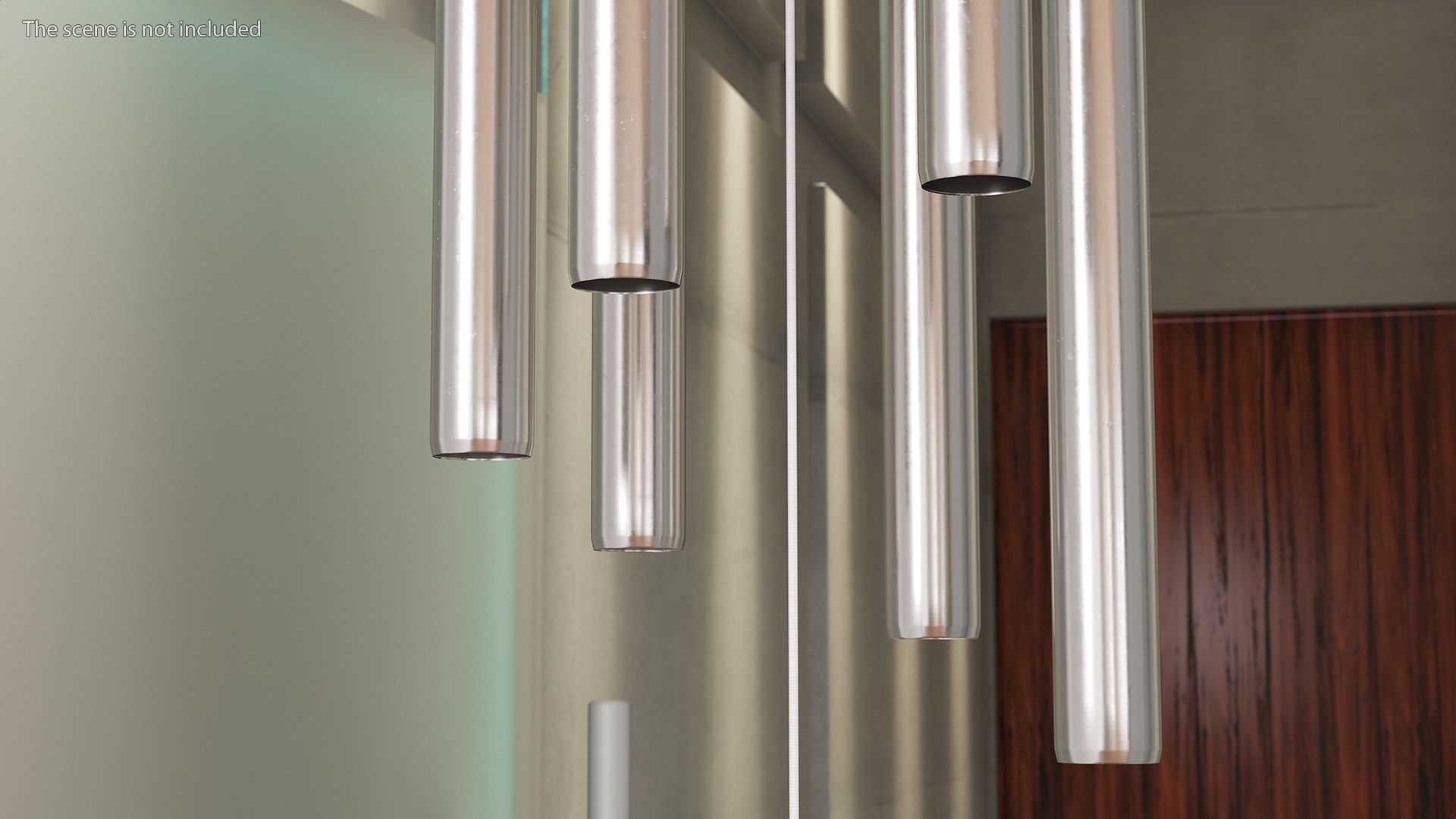 3D Chrome Plated Wind Chime - TurboSquid 1841737