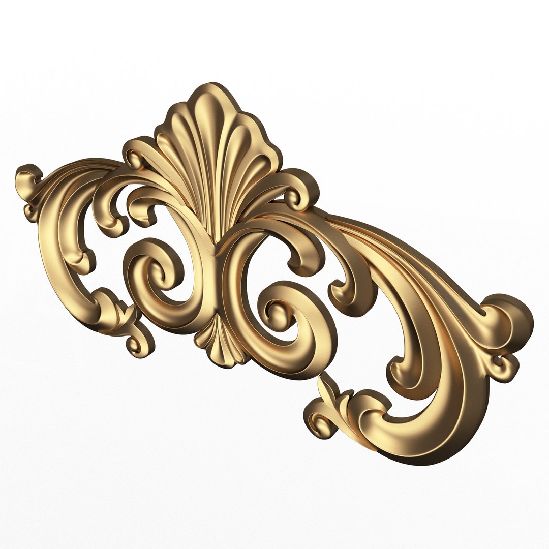 Carved Plaster Molding Decoration 021 3D Model - TurboSquid 1948284