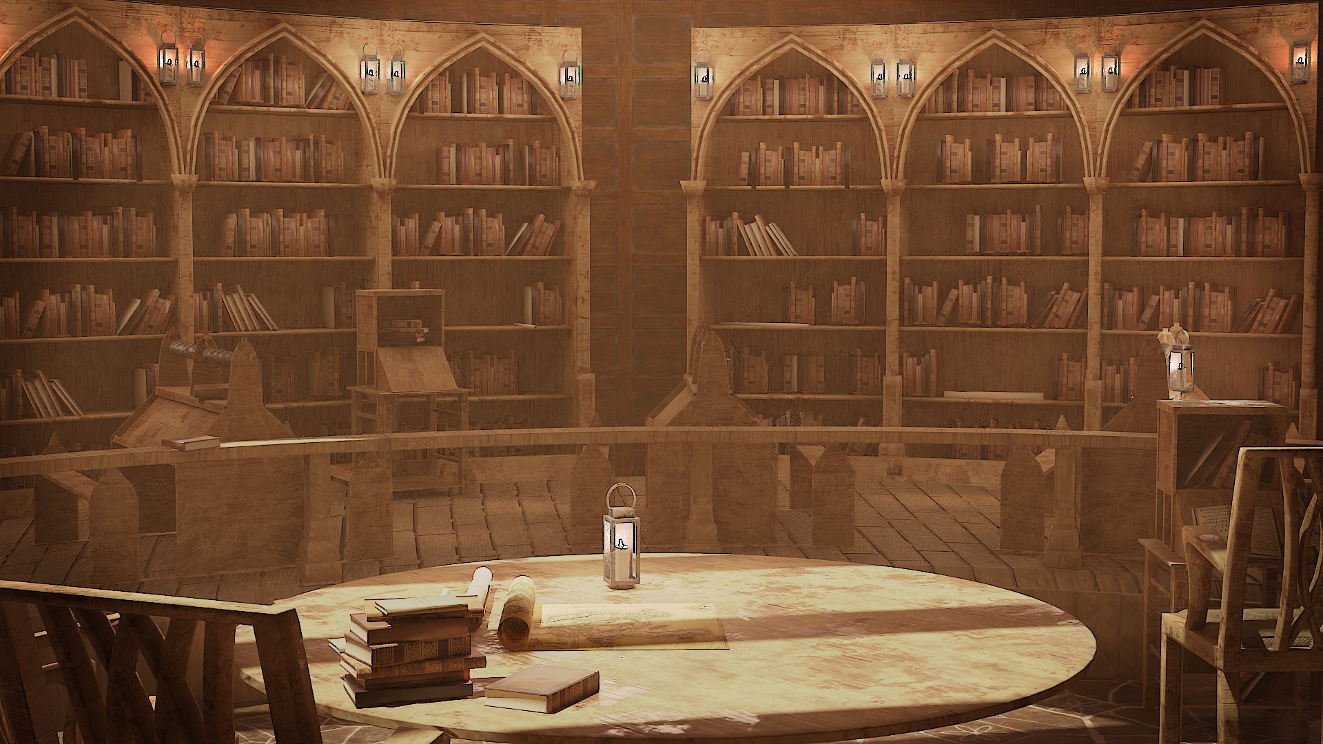 3D Medieval Library Model Pack Antique - TurboSquid 1772846