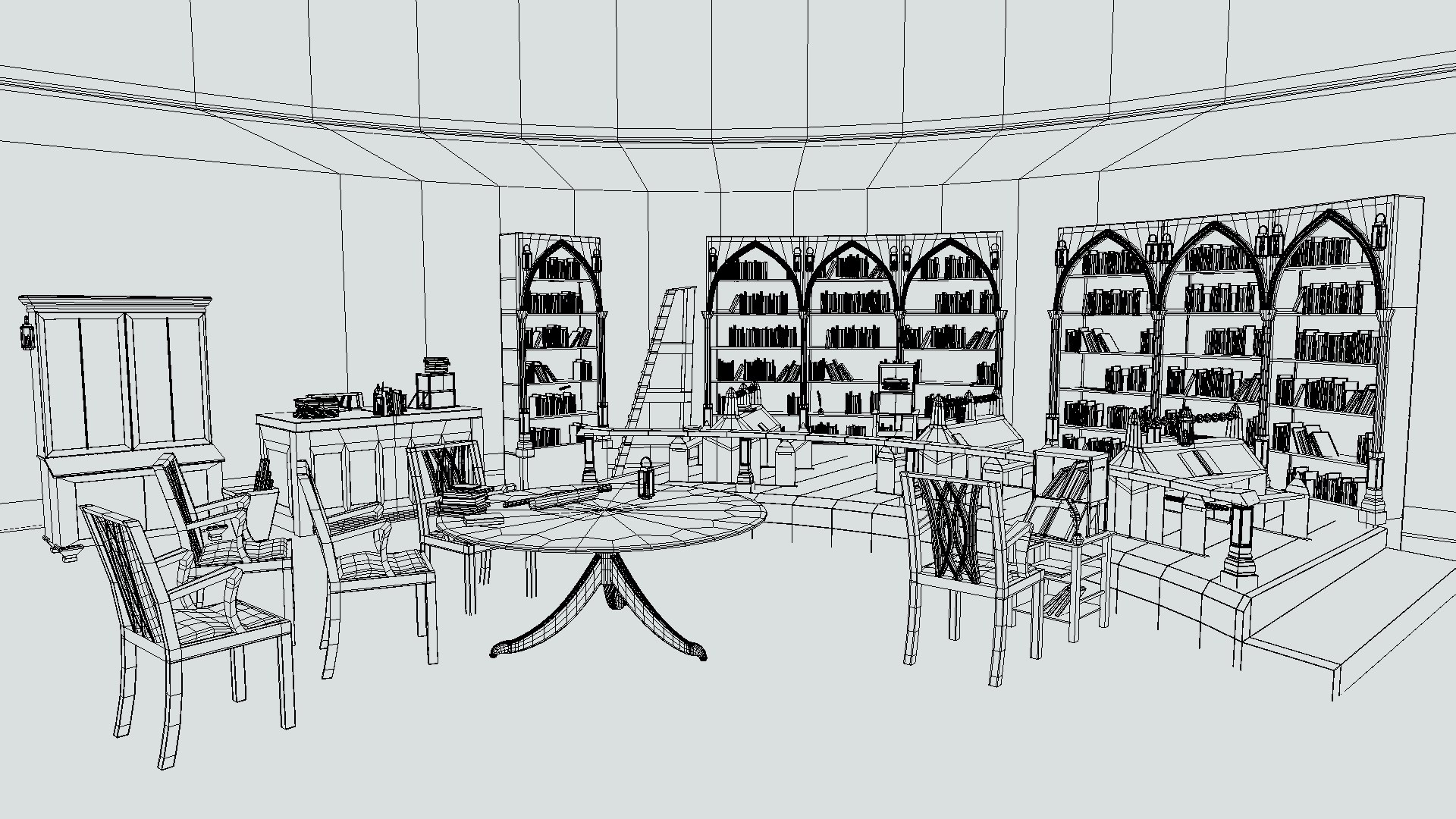 3D Medieval Library Model Pack Antique - TurboSquid 1772846