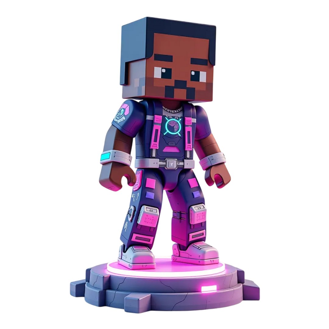 Travis Scotts Astronomical Minecraft Concert Figure 3D Model ...