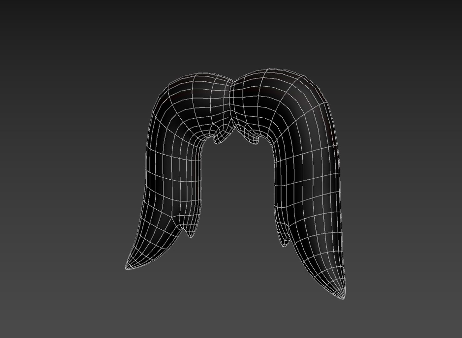 3D Mustache Hair Model - TurboSquid 1536988
