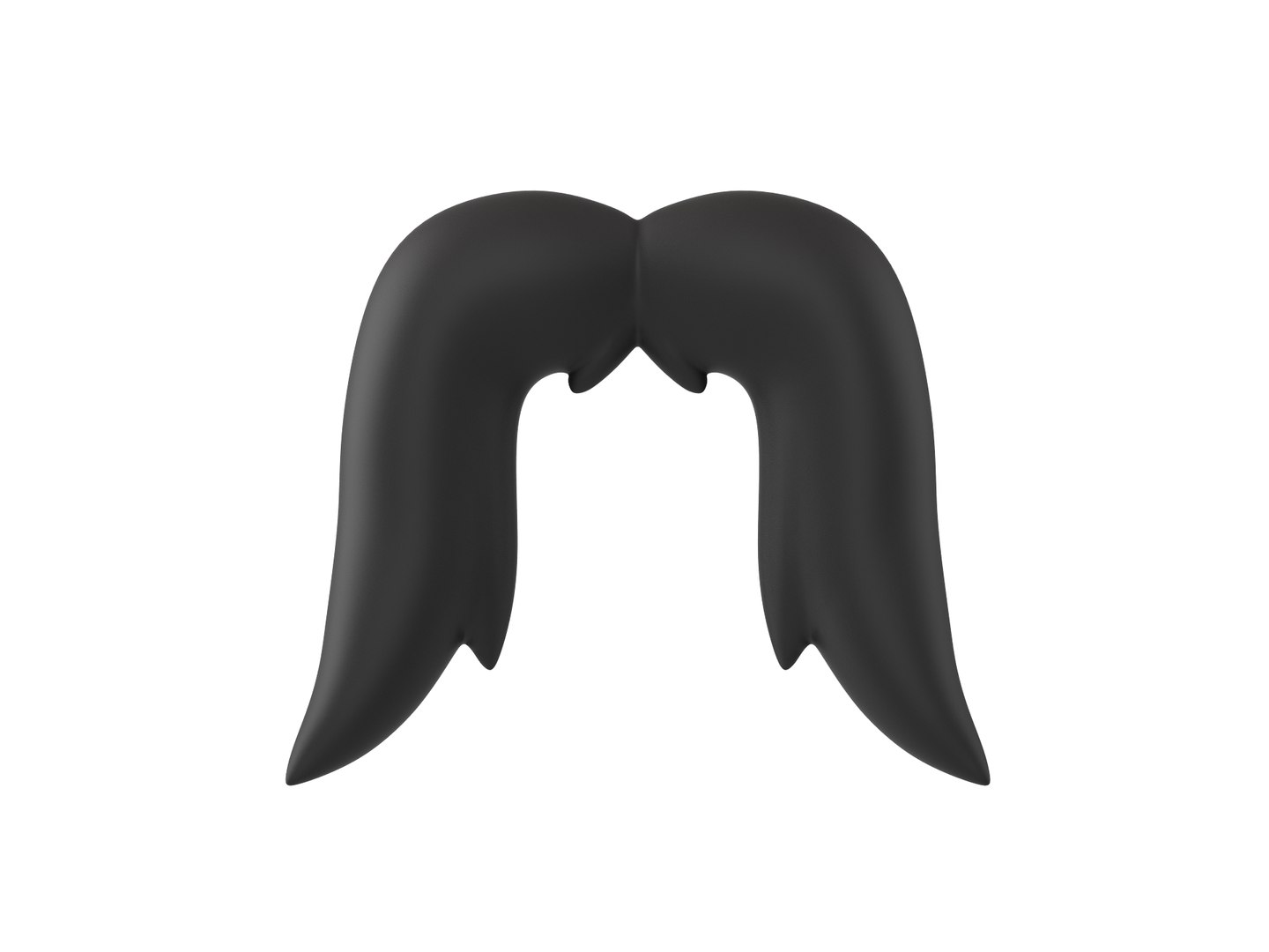 3D Mustache Hair Model - TurboSquid 1536988