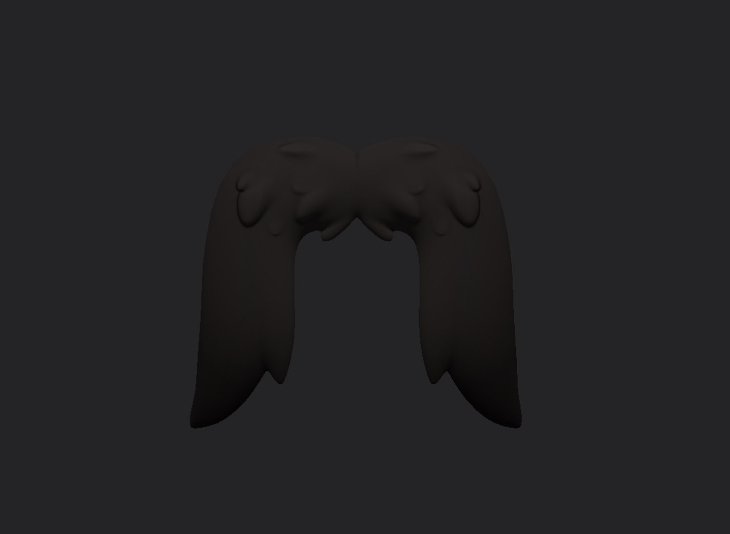 3D Mustache Hair Model - TurboSquid 1536988