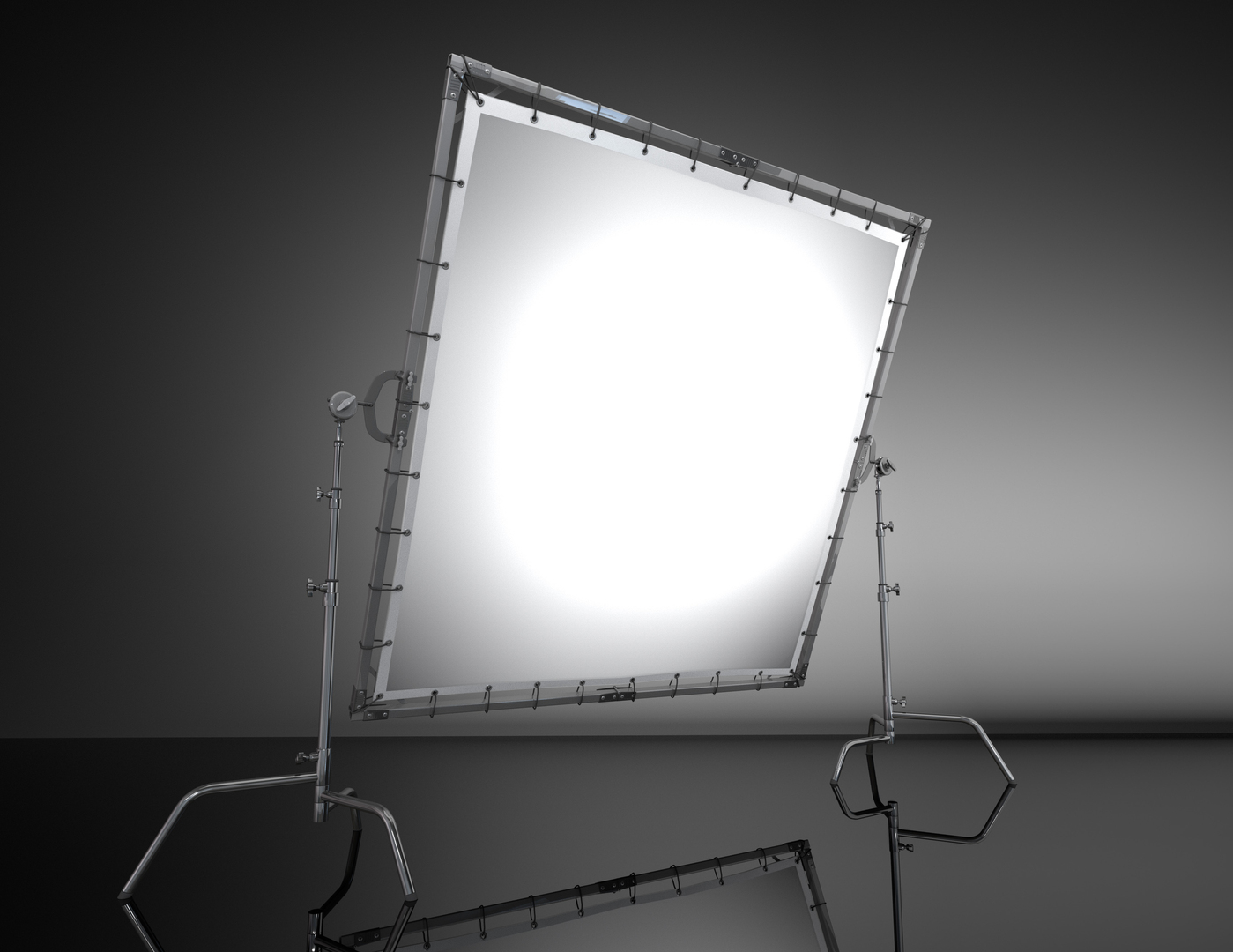 modelo 3d Marco de serigrafía con difusor de sol Scrim Butterfly de ...