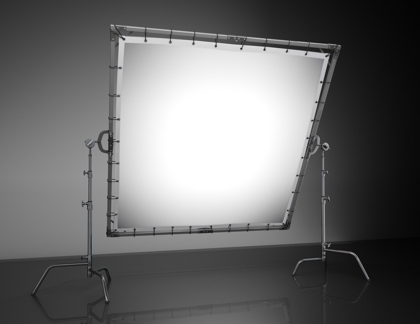 3D Model Large Scrim Butterfly Sunbounce Diffuser Silk Screen Frame ...