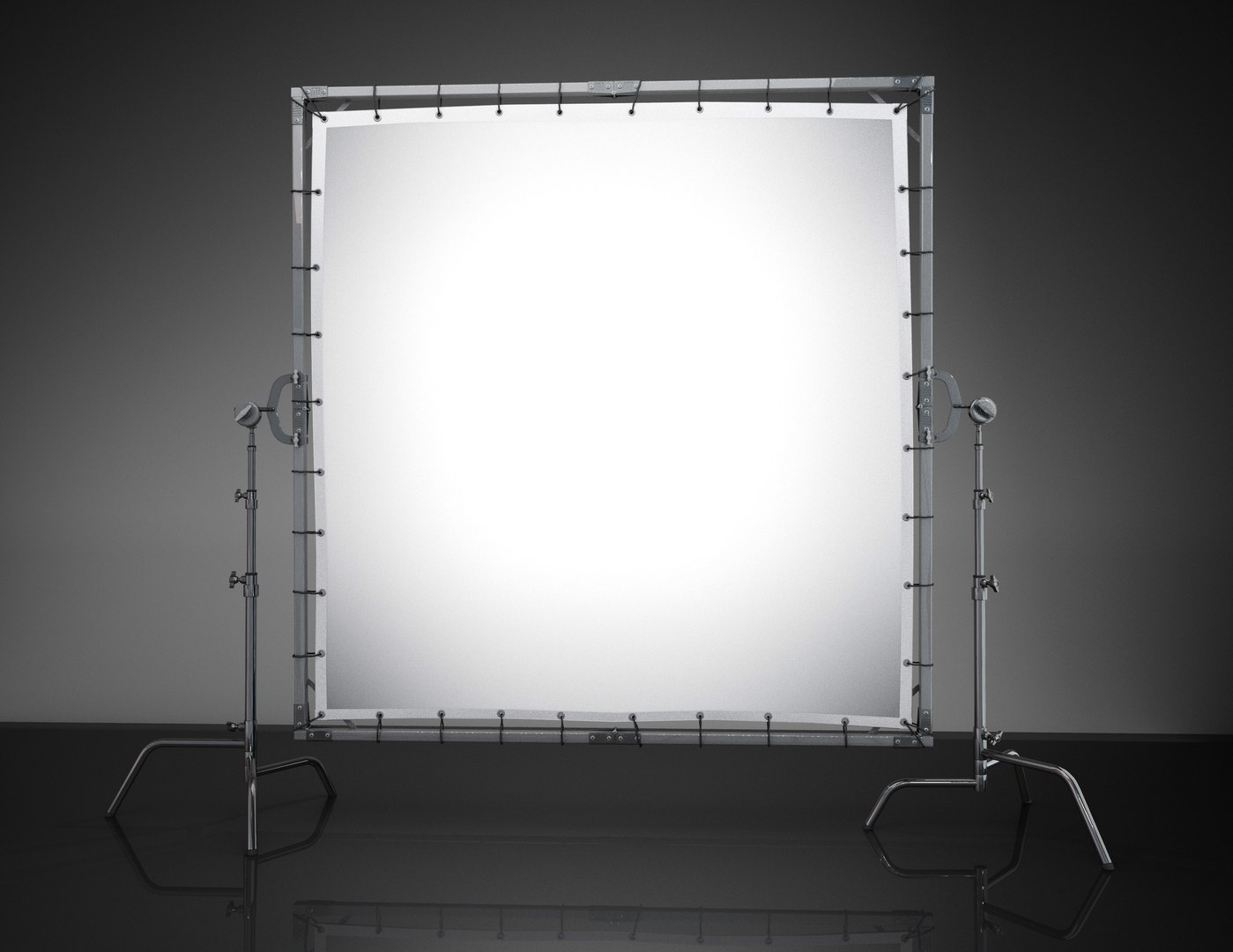 3D Model Large Scrim Butterfly Sunbounce Diffuser Silk Screen Frame ...