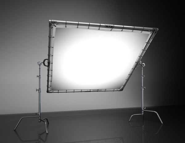 modelo 3d Marco de serigrafía con difusor de sol Scrim Butterfly de ...