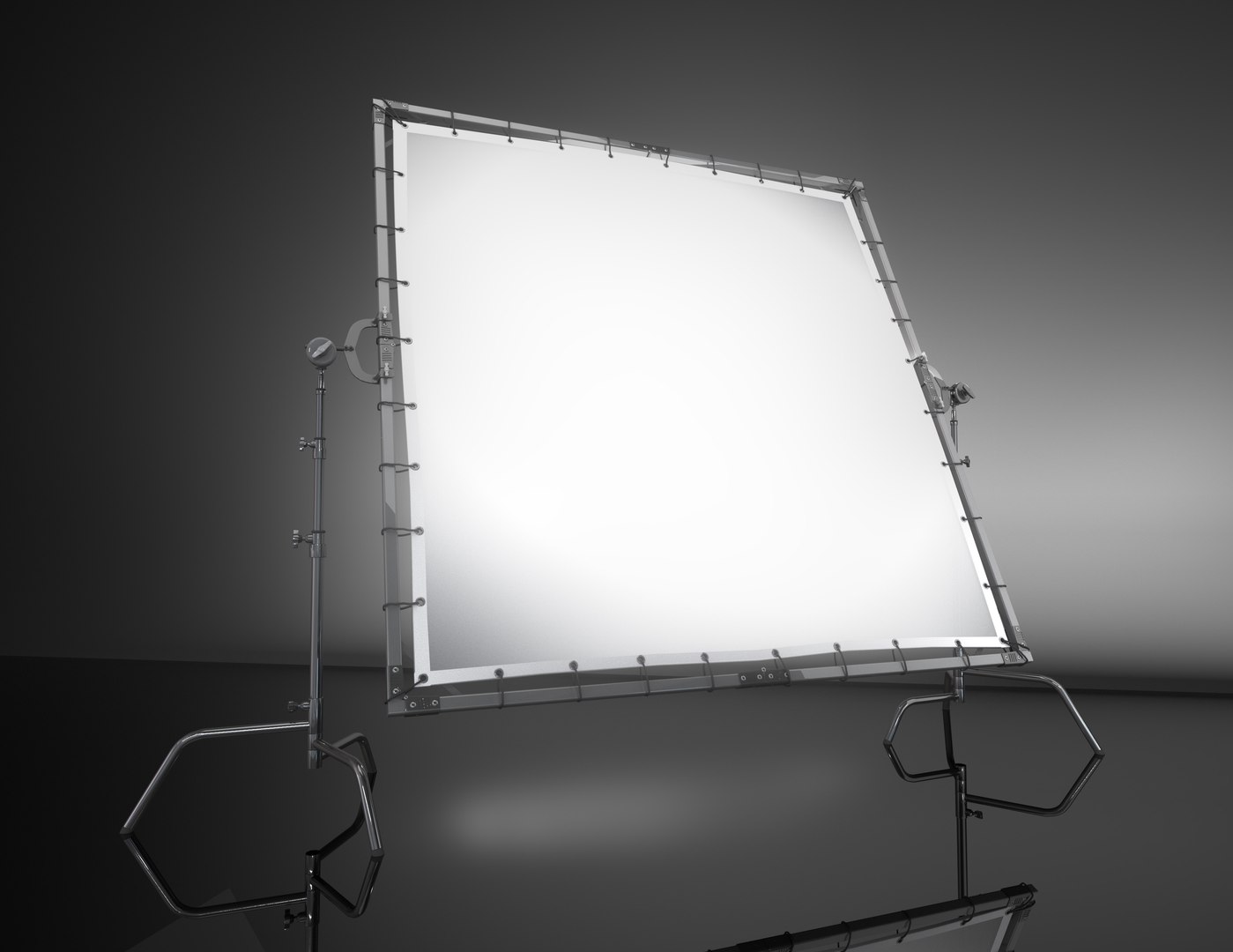 3D Model Large Scrim Butterfly Sunbounce Diffuser Silk Screen Frame ...