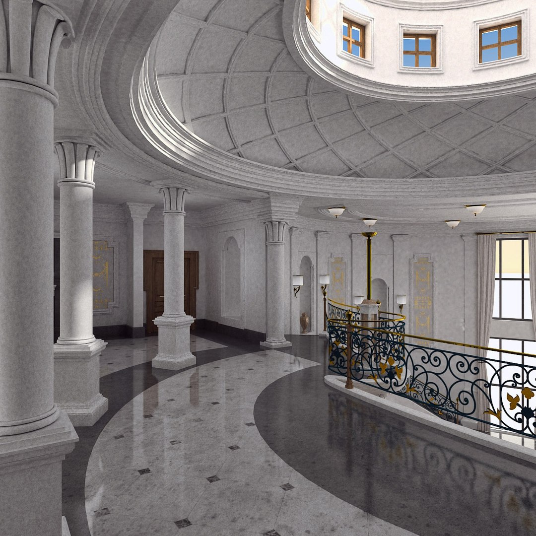 3d Classic Interior Model