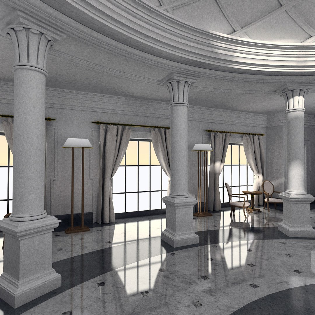 3d Classic Interior Model