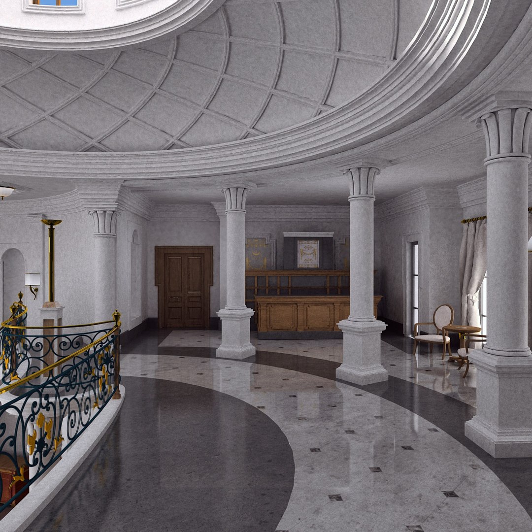 3d Classic Interior Model