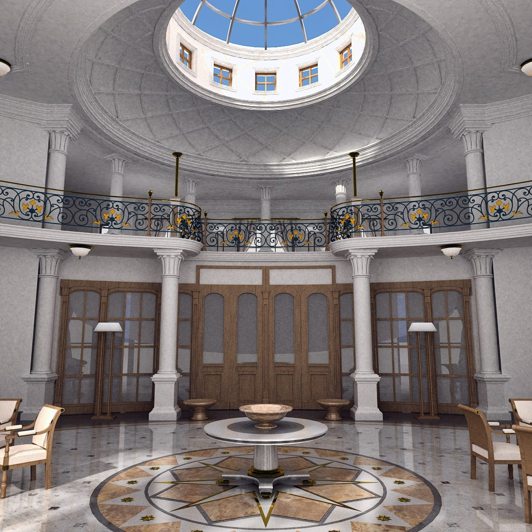 3d Classic Interior Model