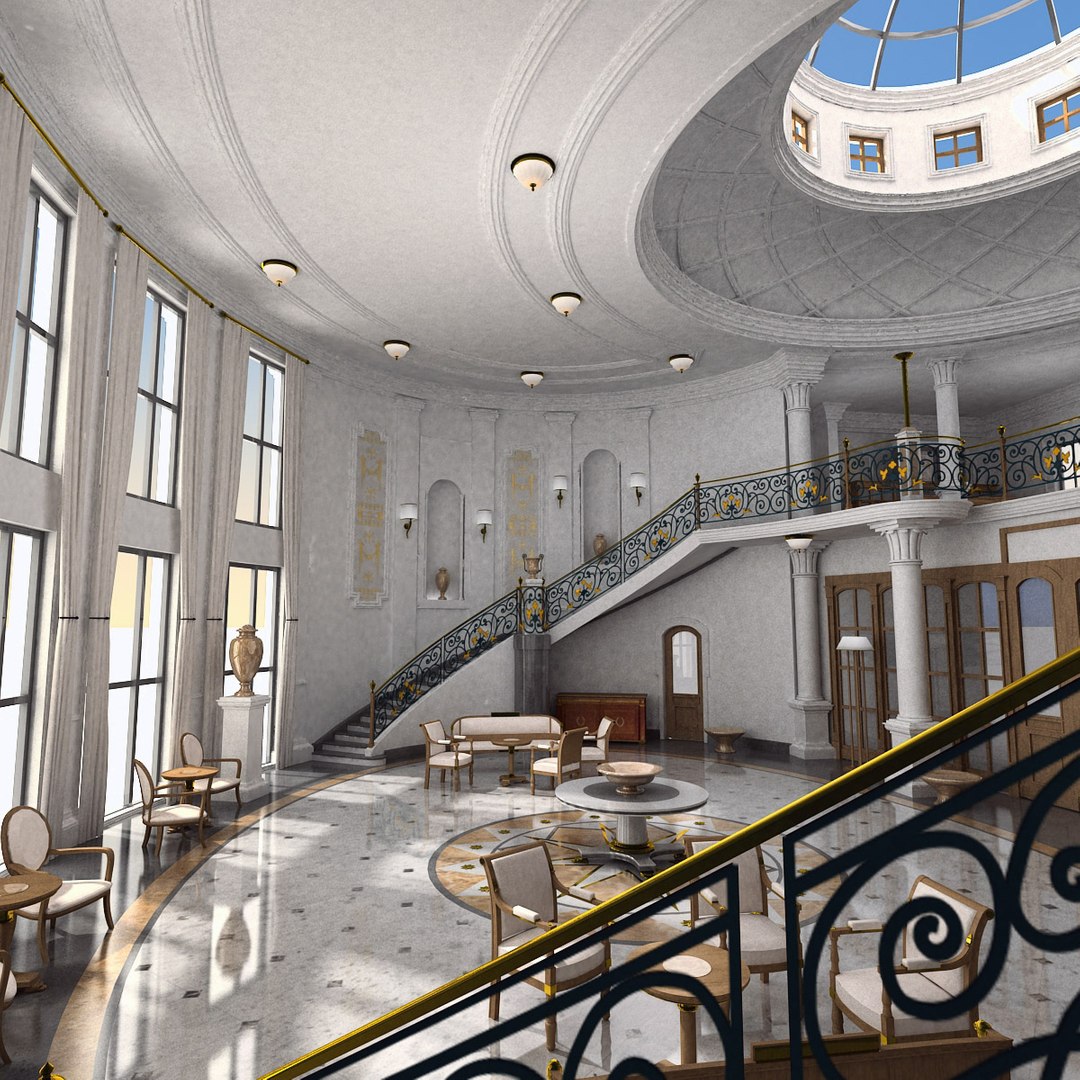 3d Classic Interior Model