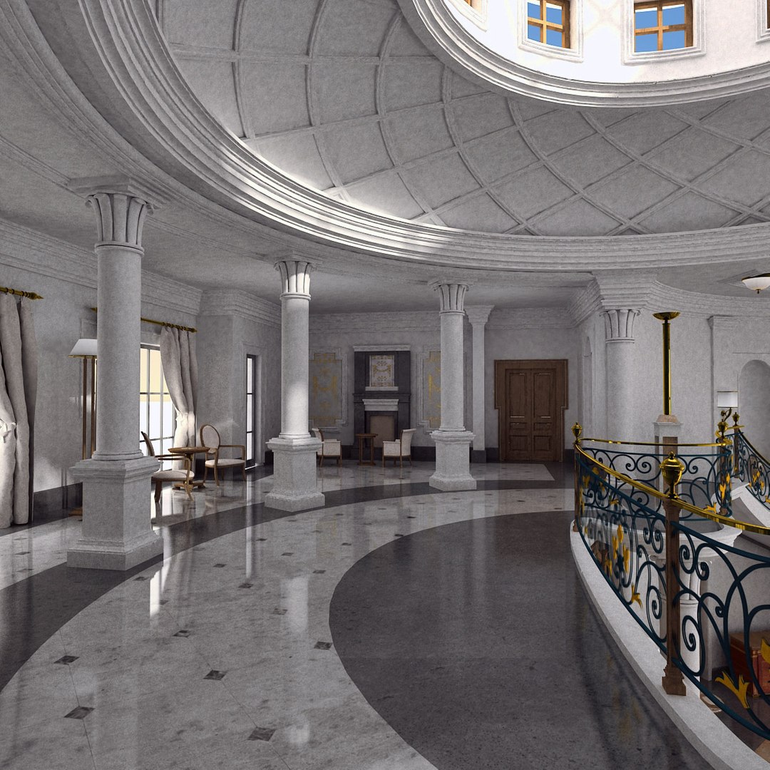 3d Classic Interior Model