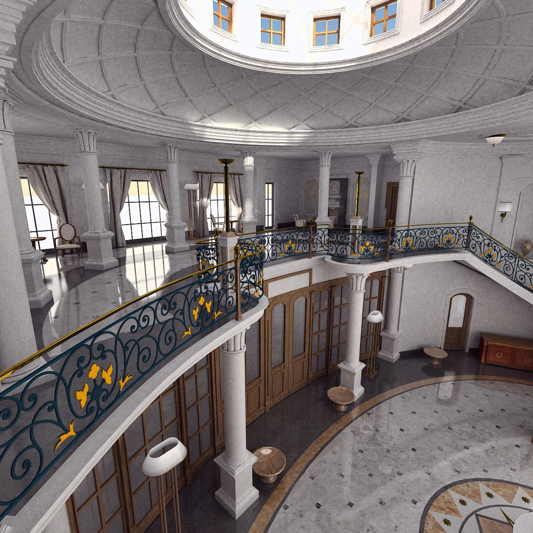 3d Classic Interior Model