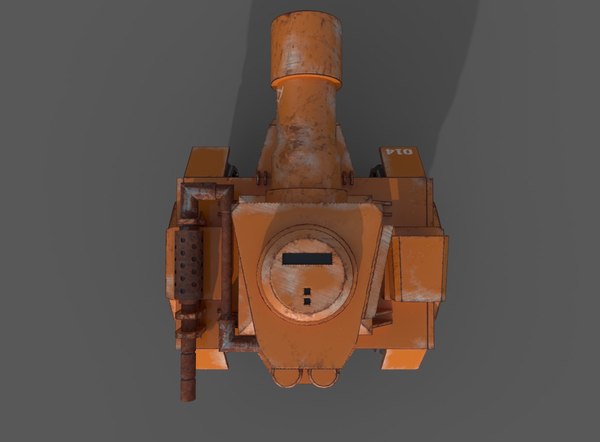 Orange tank 3D model - TurboSquid 1561893