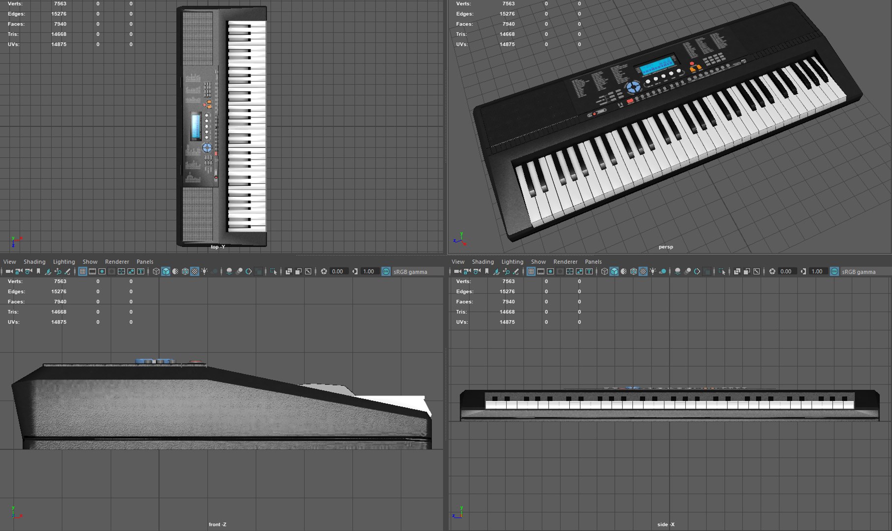 3D Portable Keyboard Key Model - TurboSquid 1704034