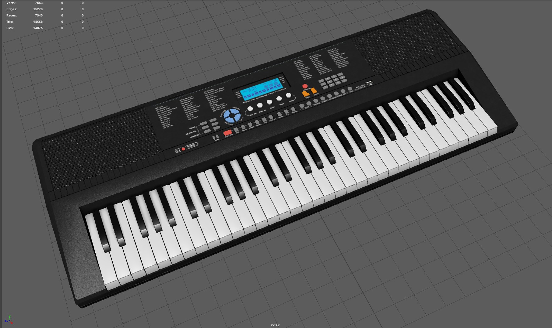 3D Portable Keyboard Key Model - TurboSquid 1704034