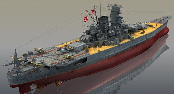 Ijn musashi japanese battleship 3D model - TurboSquid 1211797