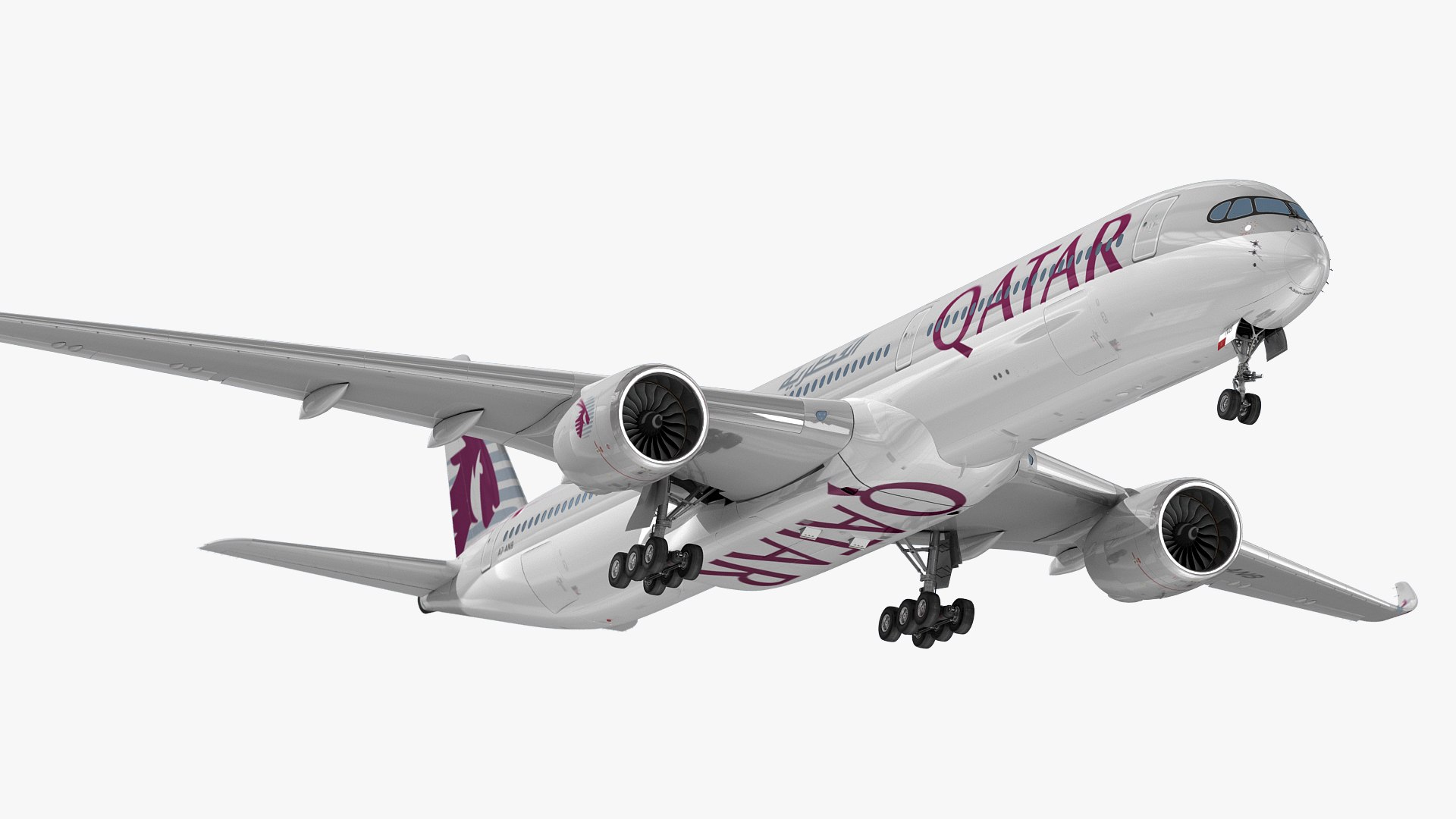 Airbus A350-1000 Qatar Airways3Dモデル - TurboSquid 1963895