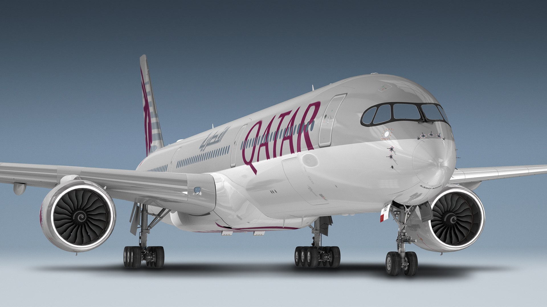3D Airbus A350-1000 Qatar Airways Model - TurboSquid 1963895