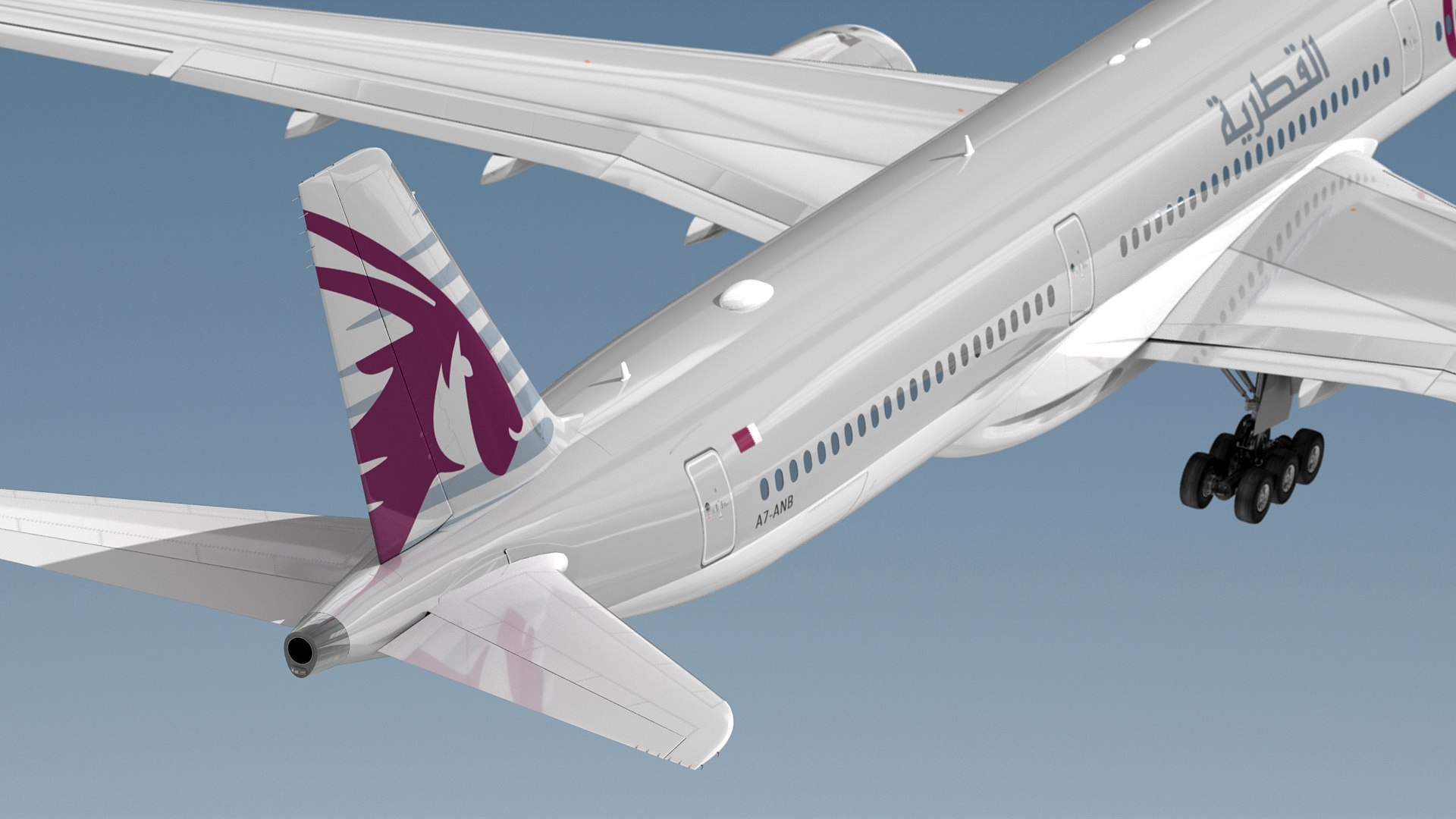 3D Airbus A350-1000 Qatar Airways Model - TurboSquid 1963895