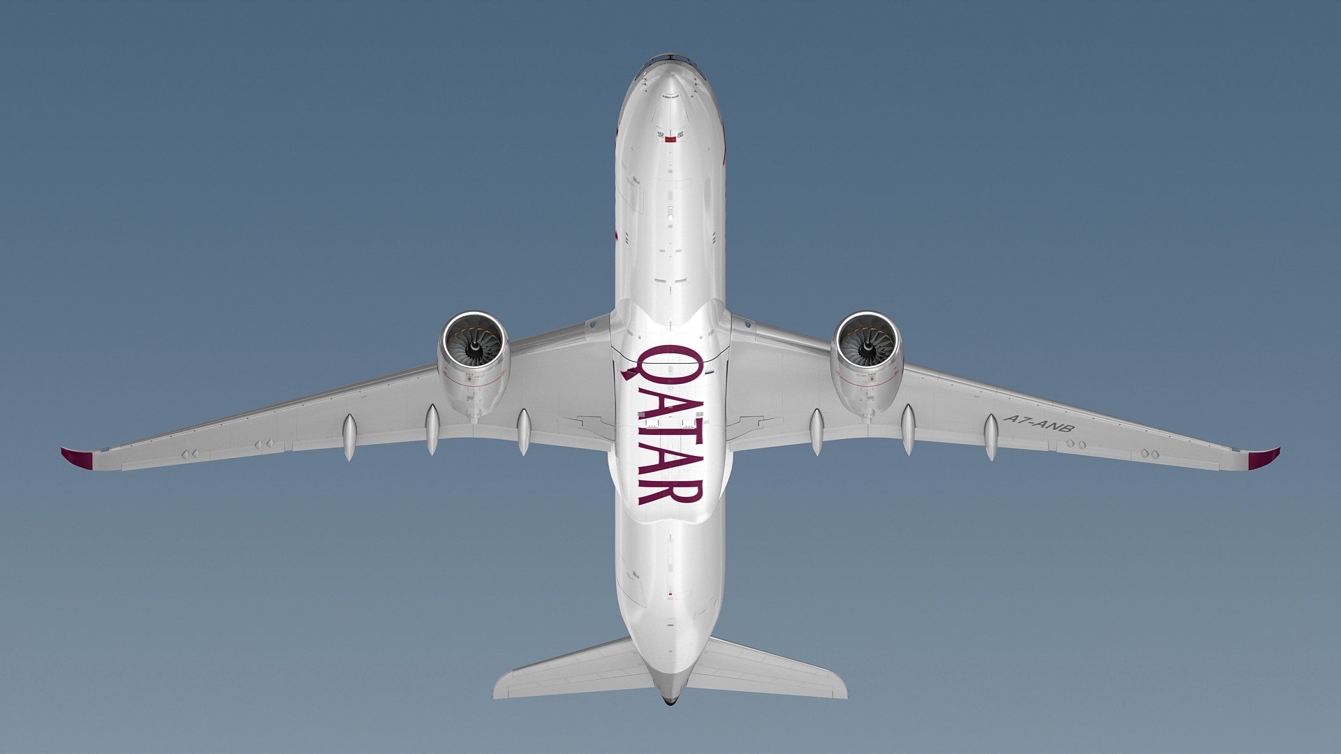 3D Airbus A350-1000 Qatar Airways Model - TurboSquid 1963895