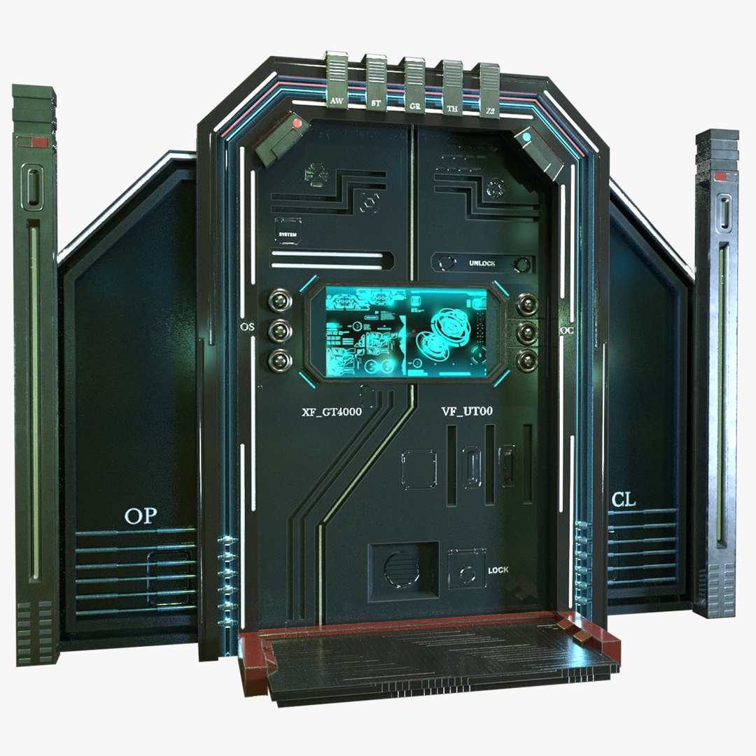 3D model scifi door - TurboSquid 1941865