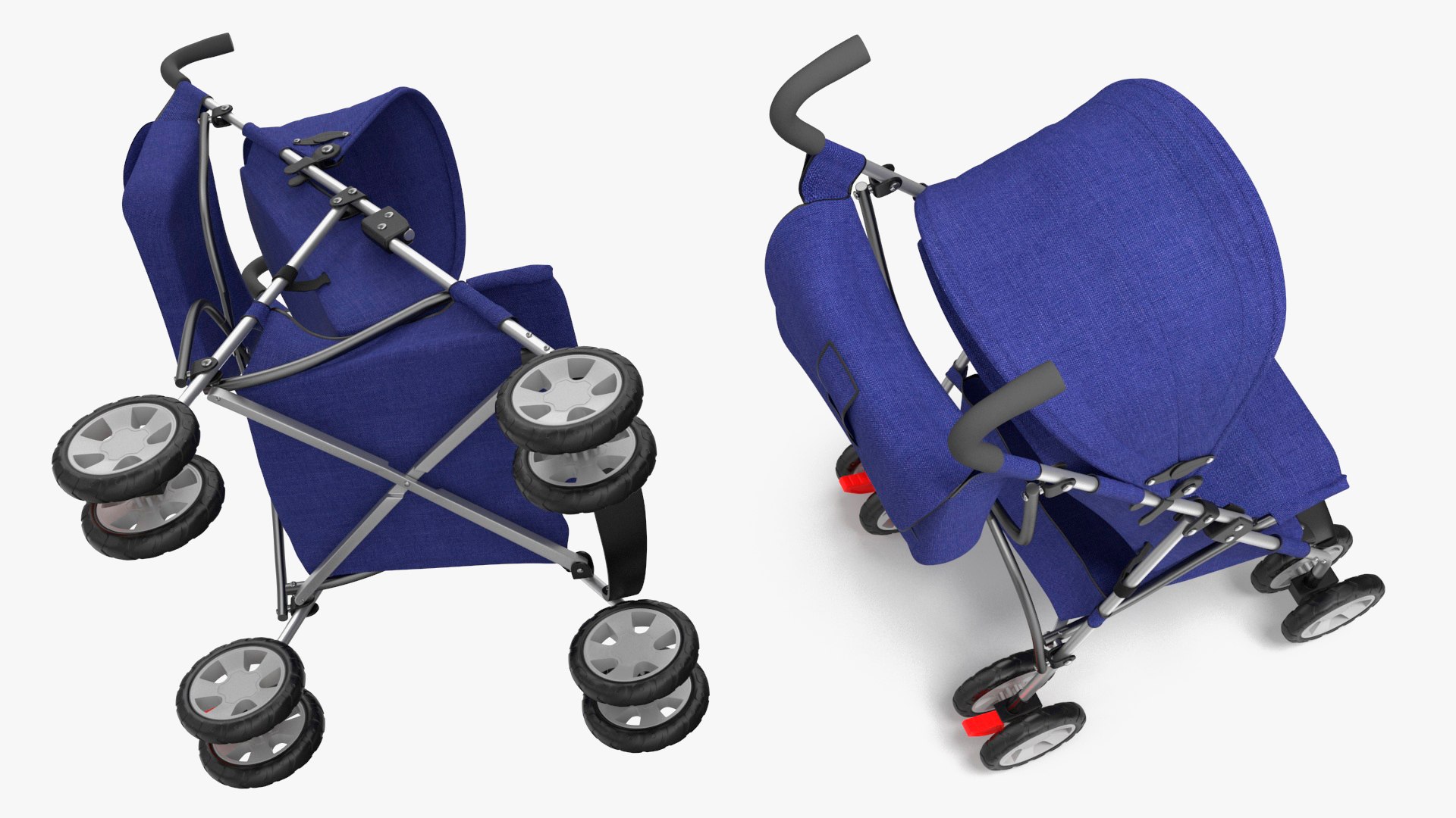 Portable Folding Baby Stroller With Bag 3D Model - TurboSquid 2146920