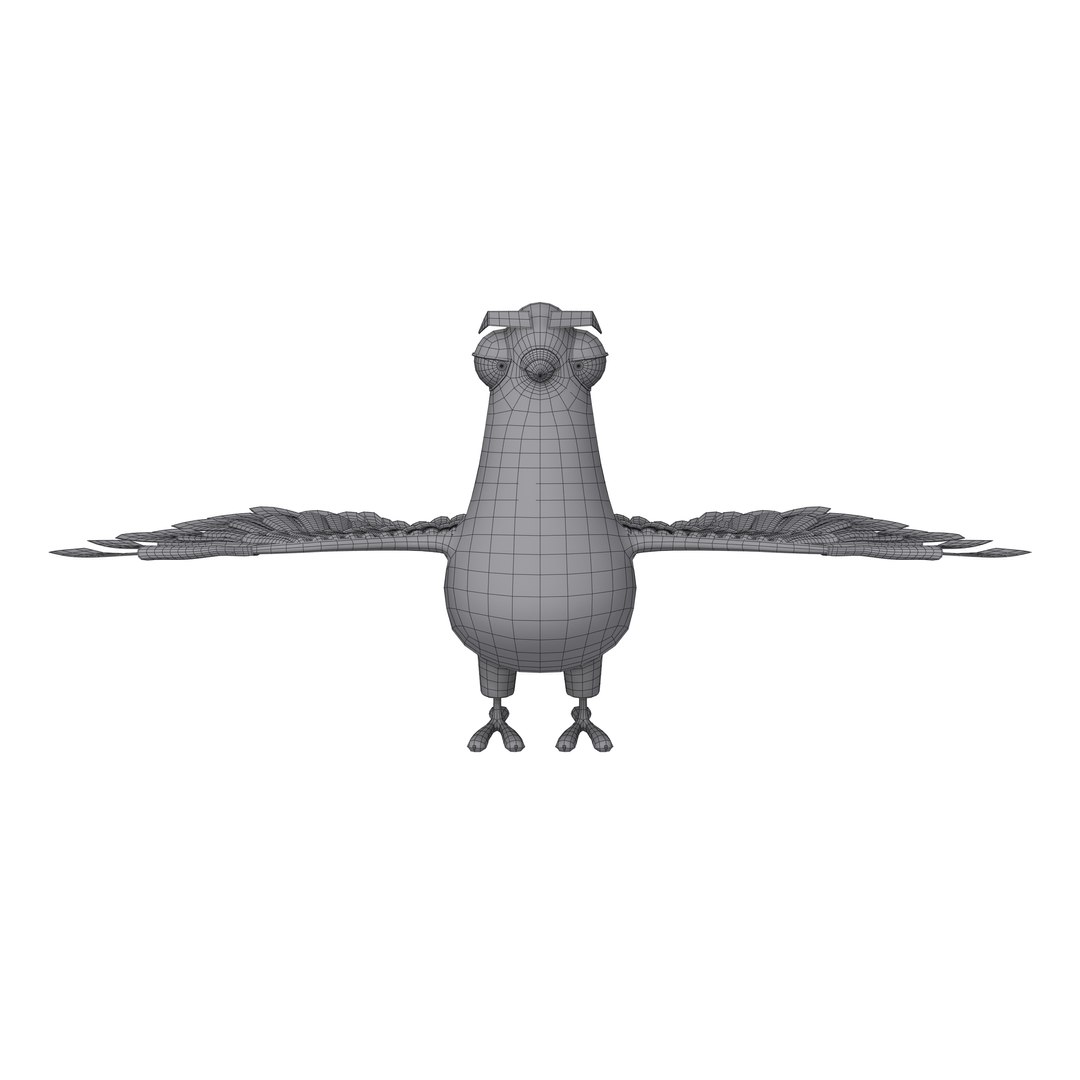 Pigeon Cartoon 3D Model - TurboSquid 1995781