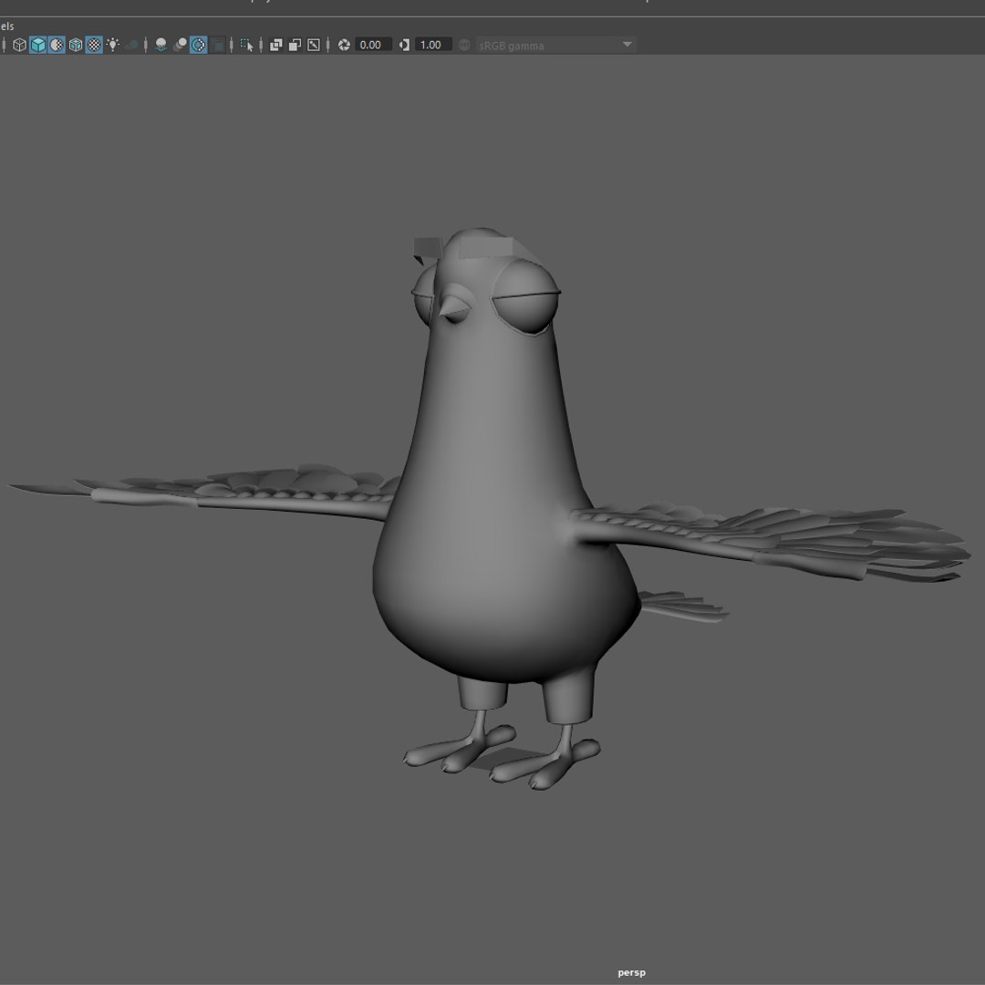 Pigeon Cartoon 3D Model - TurboSquid 1995781
