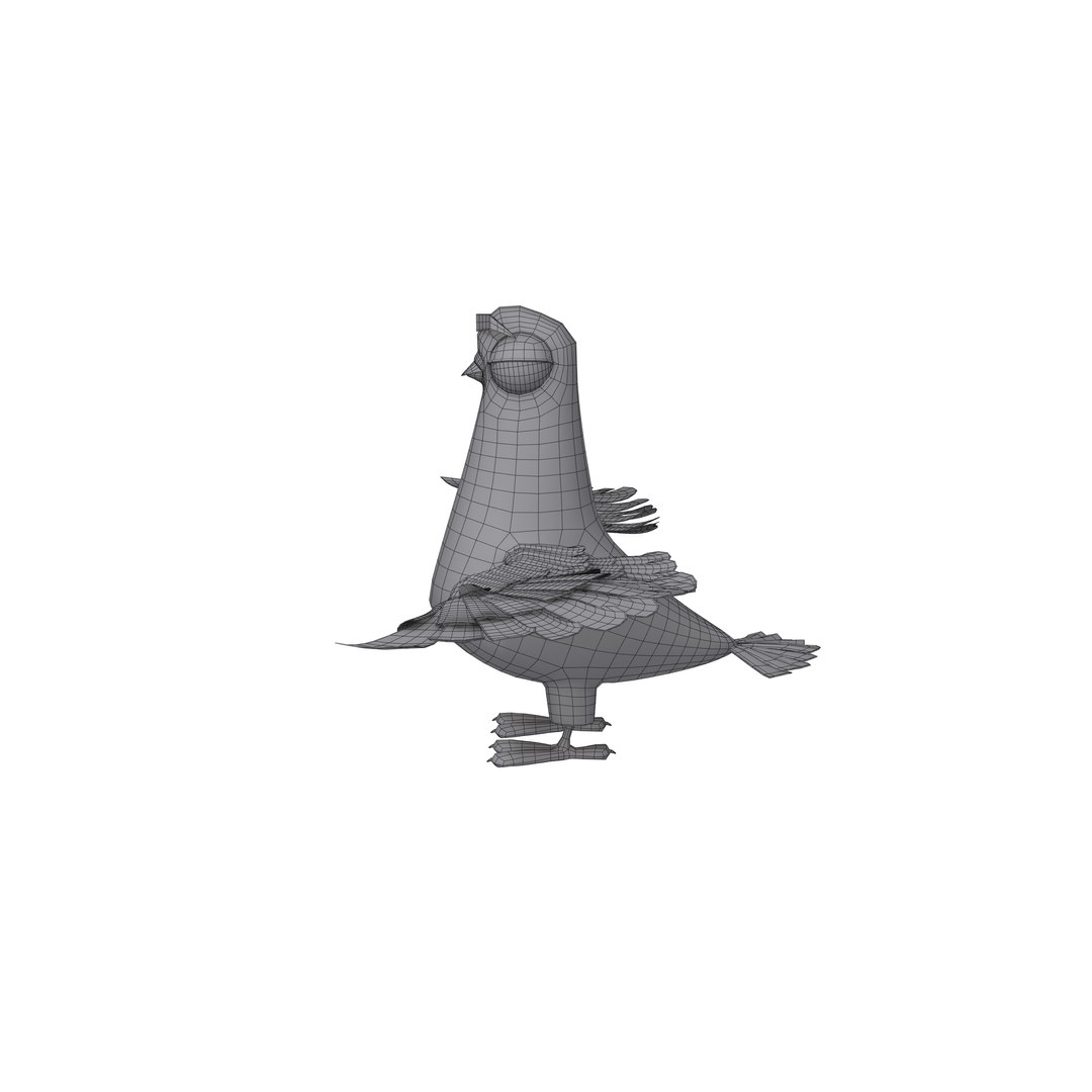 Pigeon Cartoon 3D Model - TurboSquid 1995781