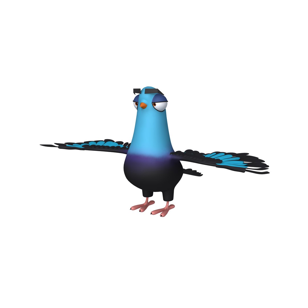 Pigeon Cartoon 3D Model - TurboSquid 1995781