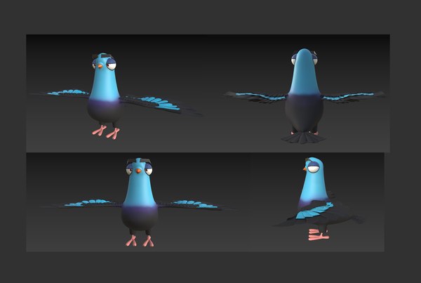 Cartoon Bird Blender Models for Download | TurboSquid