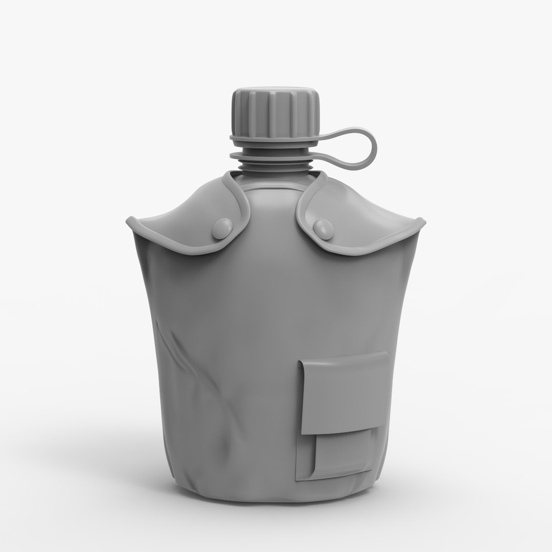 Flask 1 Qt Cloth 3D Model - TurboSquid 1187564