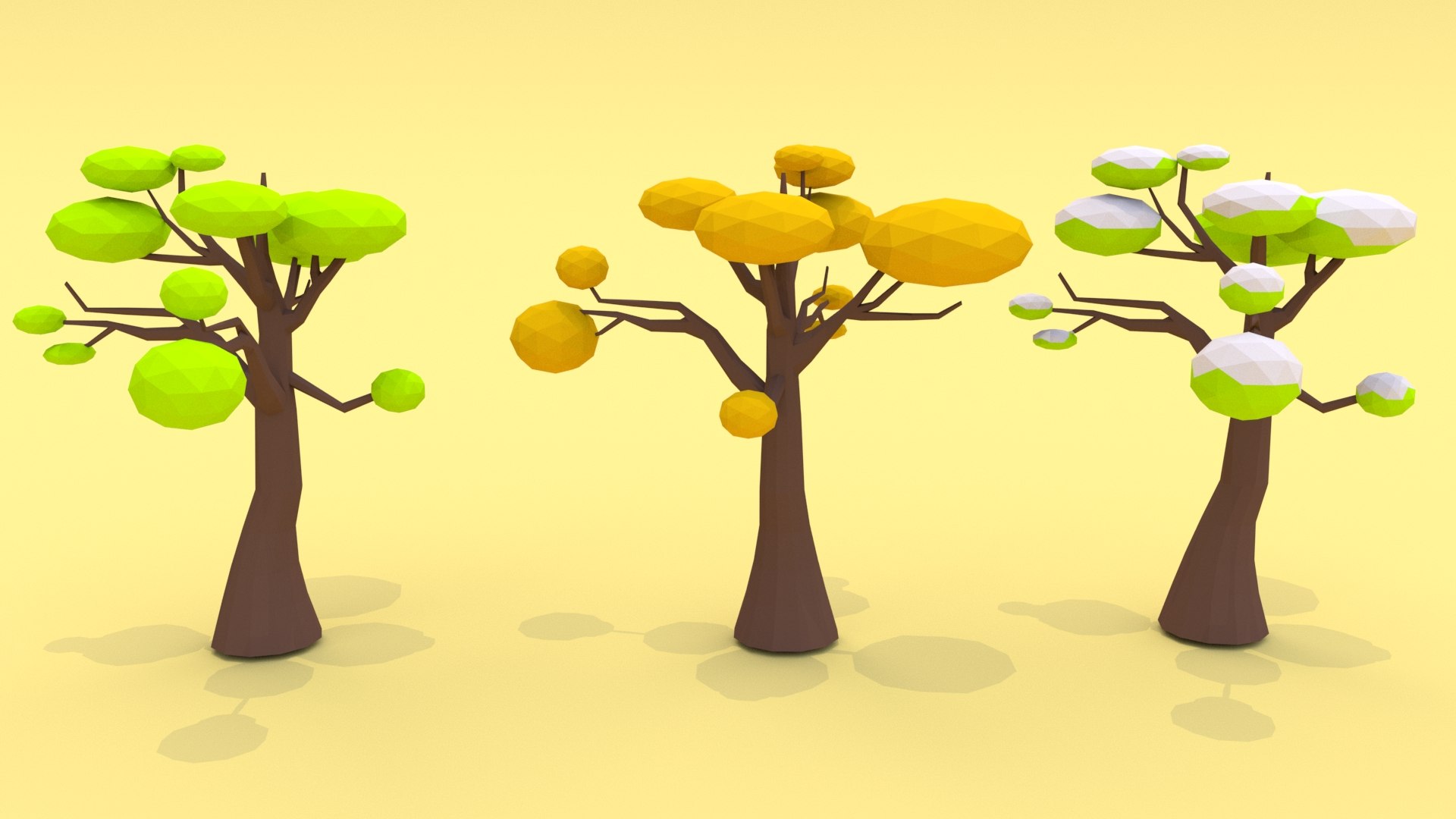 Tree Pack 3D Model - TurboSquid 1677801