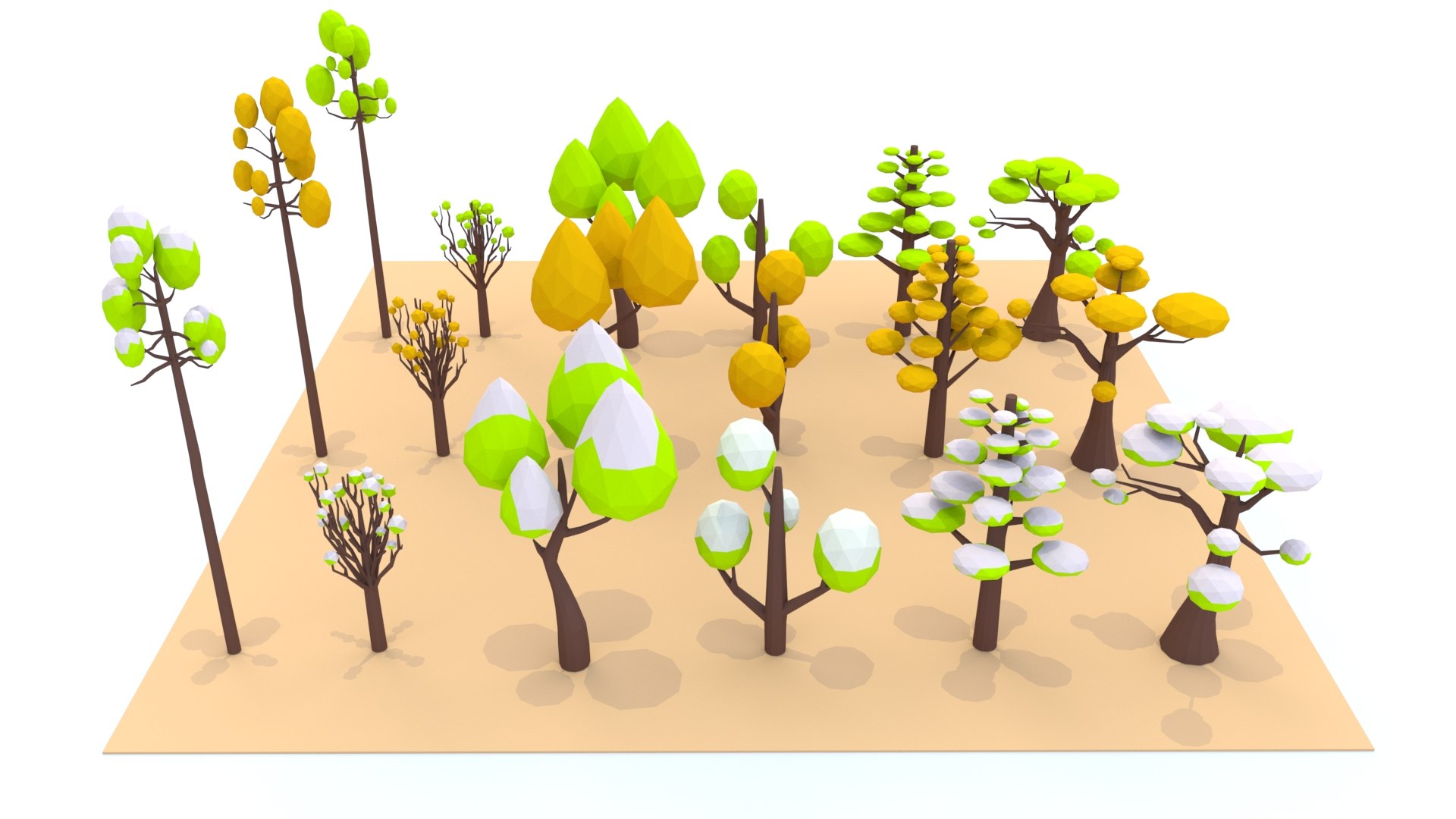 modèle 3D de Pack Arbres 09 - TurboSquid 1677801