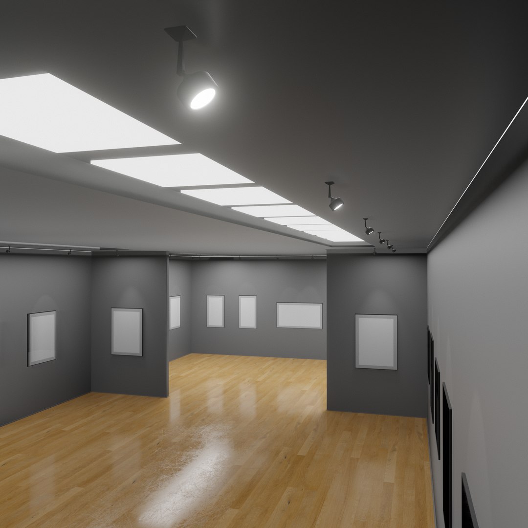 3D ART GALLERY Museum Interior 3D Model - TurboSquid 2026528