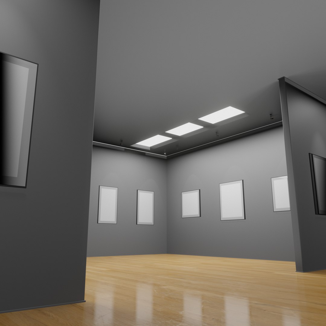 3D ART GALLERY Museum Interior 3D Model - TurboSquid 2026528