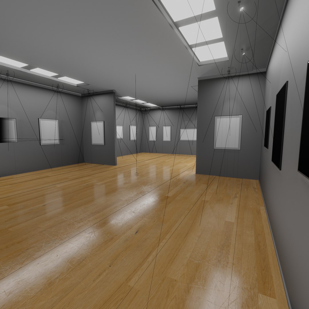 3D ART GALLERY Museum Interior 3D Model - TurboSquid 2026528