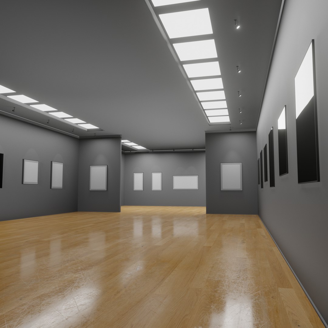3D ART GALLERY Museum Interior 3D Model - TurboSquid 2026528