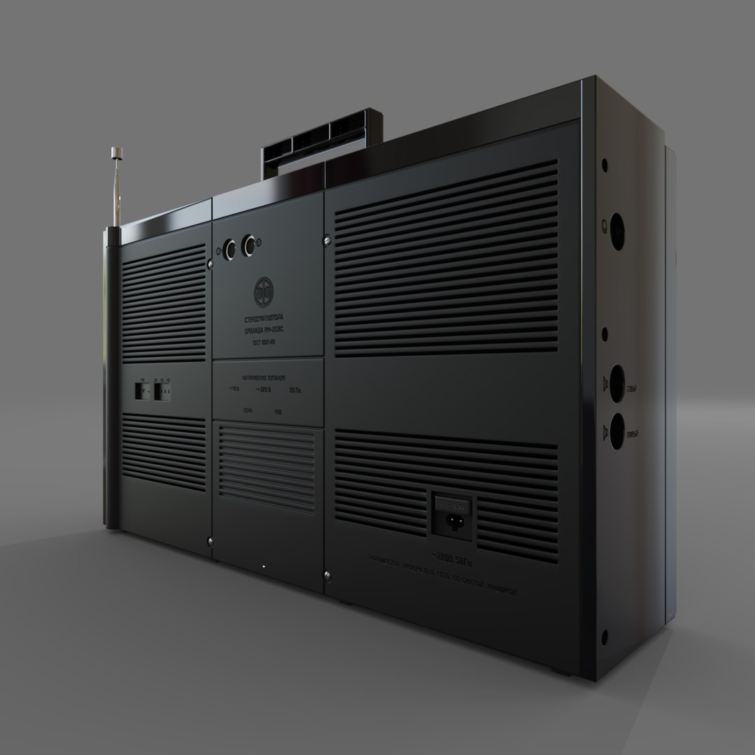 3D radio tape recorder Oreanda RM-203S - TurboSquid 2019446