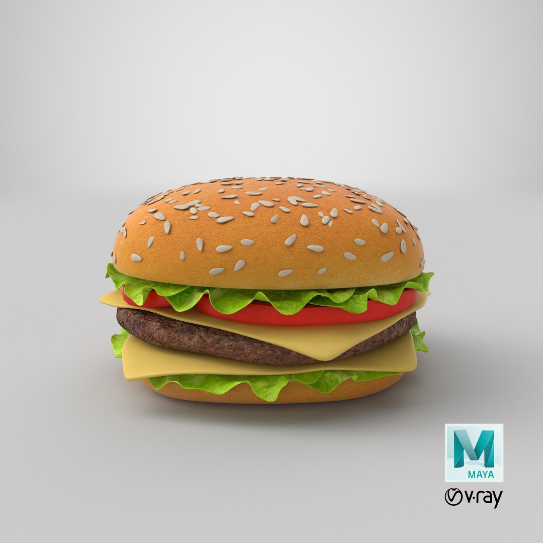 3D Cheeseburger Pbr Model - TurboSquid 1248956