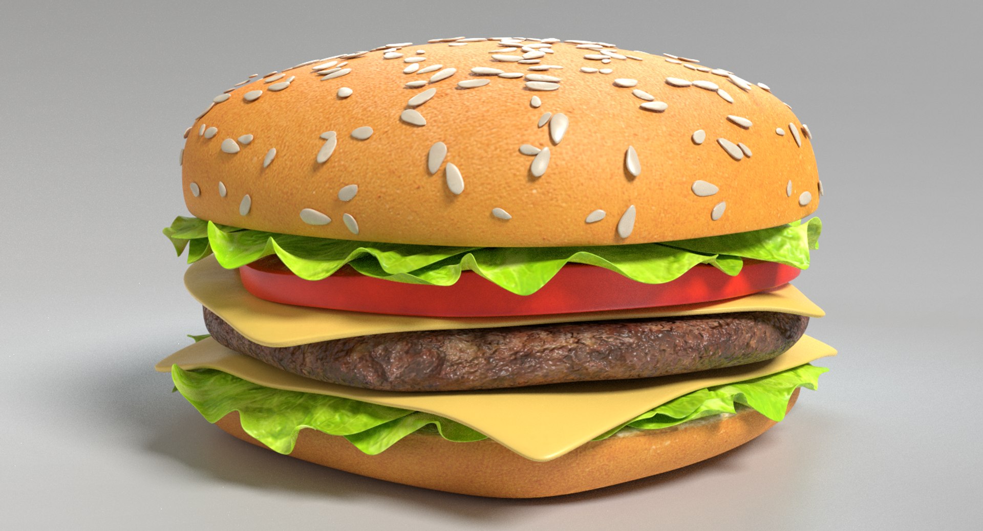 3D Cheeseburger Pbr Model - TurboSquid 1248956