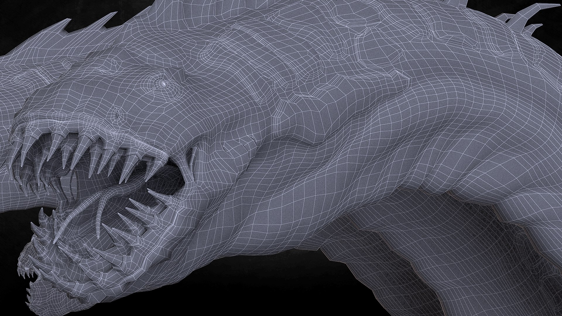 Hydra Sea Monster Base Mesh 3D Model - TurboSquid 2073272