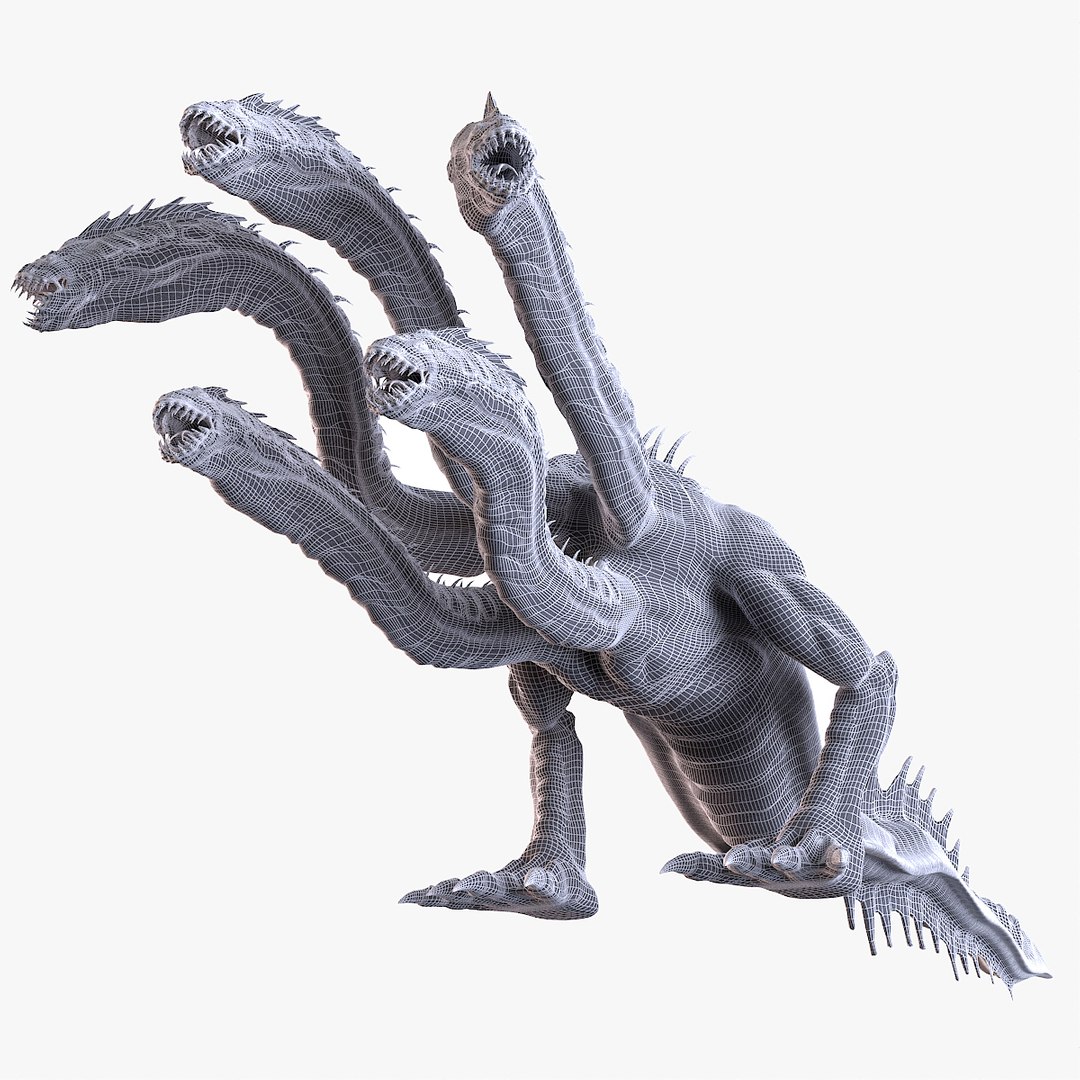Hydra Sea Monster Base Mesh 3D model - TurboSquid 2073272